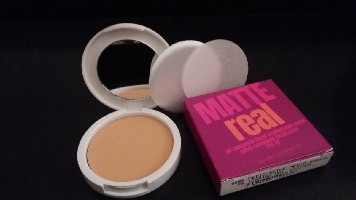 Pó Compacto Facial Matte Color Trend Matte Real Cor Bege Médio ... Pó Compacto Facial Matte Color Trend Matte Real Cor Bege Médio ...