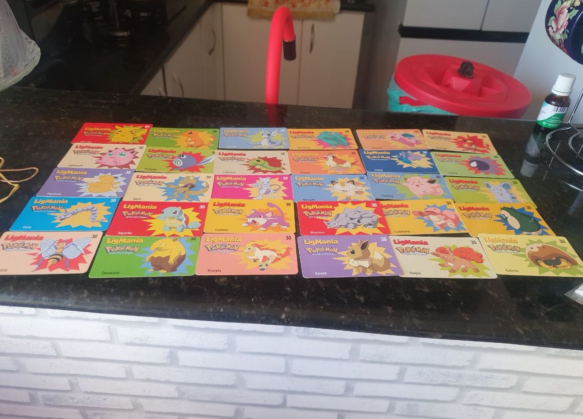 Pokemon Completa Carimbo Telebrasilia | Produto Vintage e Retro ...