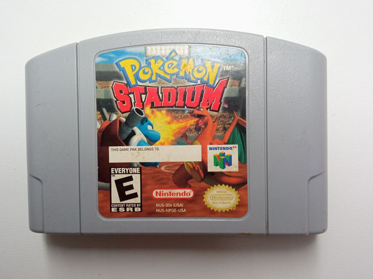 Pokémon Stadium Nintendo 64 N64 Original Mídia Física Seminovo | Jogo ...