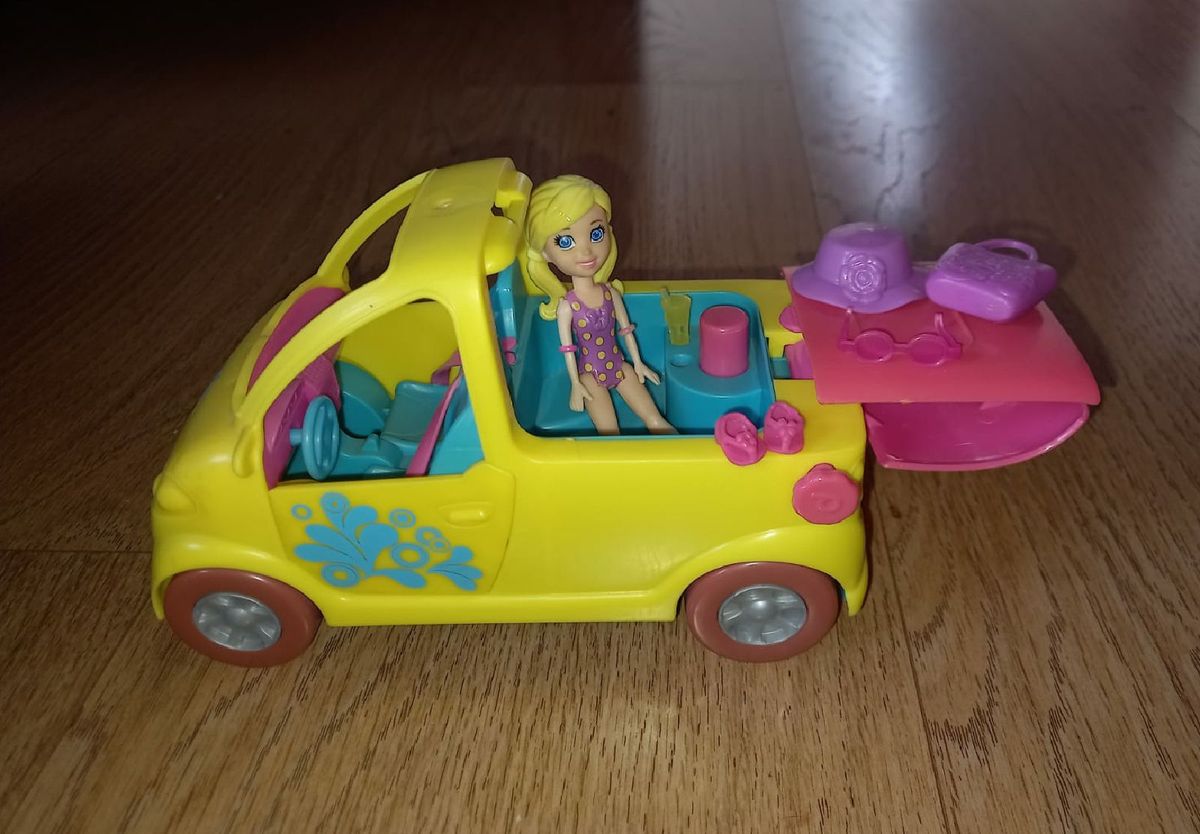 Polly Pocket - Carro Splash da Polly - Mattel | Brinquedo Mattel Usado ...