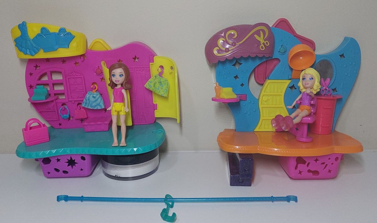 Polly Pocket Wall Party Salão de Beleza e Loja de Roupas | Brinquedo ...