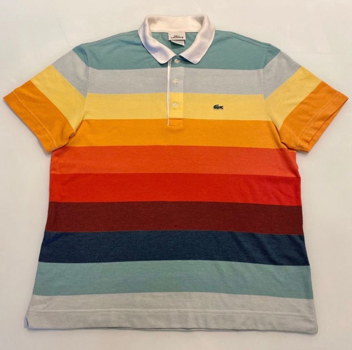 Polo Lacoste Rainbown Colorida Original | Camisa Masculina Lacoste ...