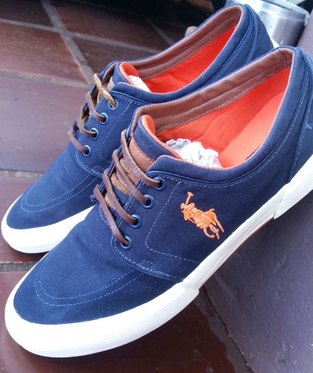 Polo Ralph Lauren Azul N°41 | Tênis Masculino Polo Ralph Lauren Usado ...
