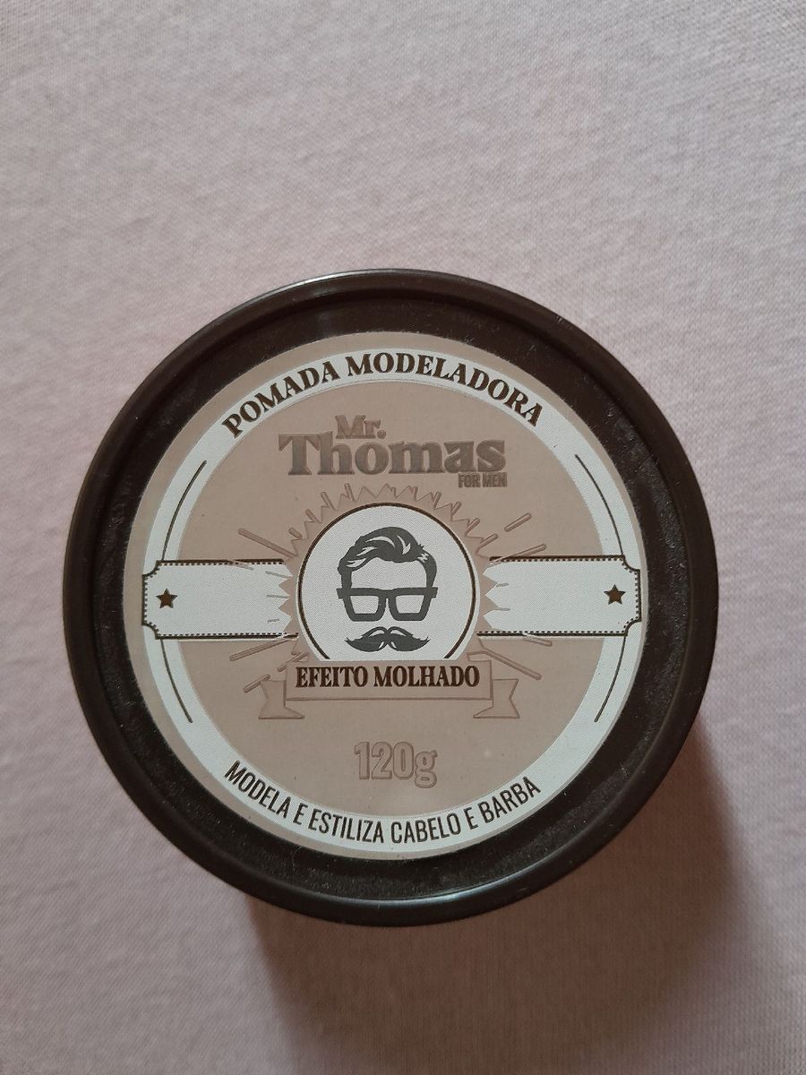 Pomada Modeladora de Barba Mr.thomas Efeito Molhado | Creme Masculino ...