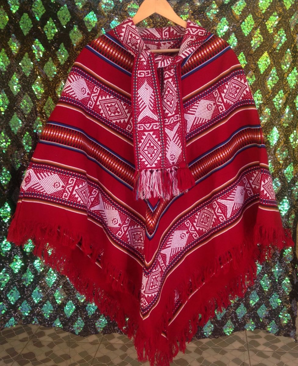 Poncho Chileno | Casaco Feminino Nunca Usado 21161667 | enjoei