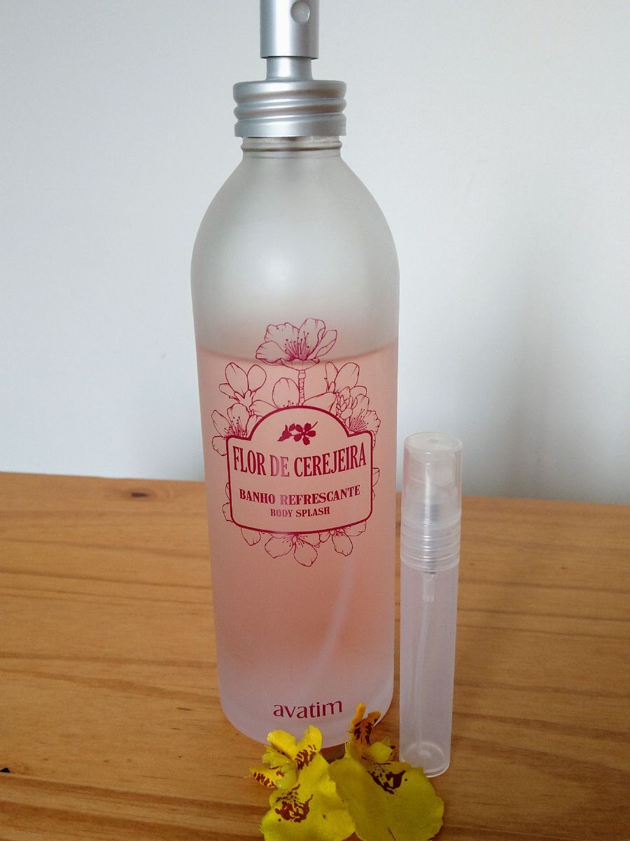 Porção Flor de Cerejeira Body Splash Avatim | Perfume Feminino Avatim ...