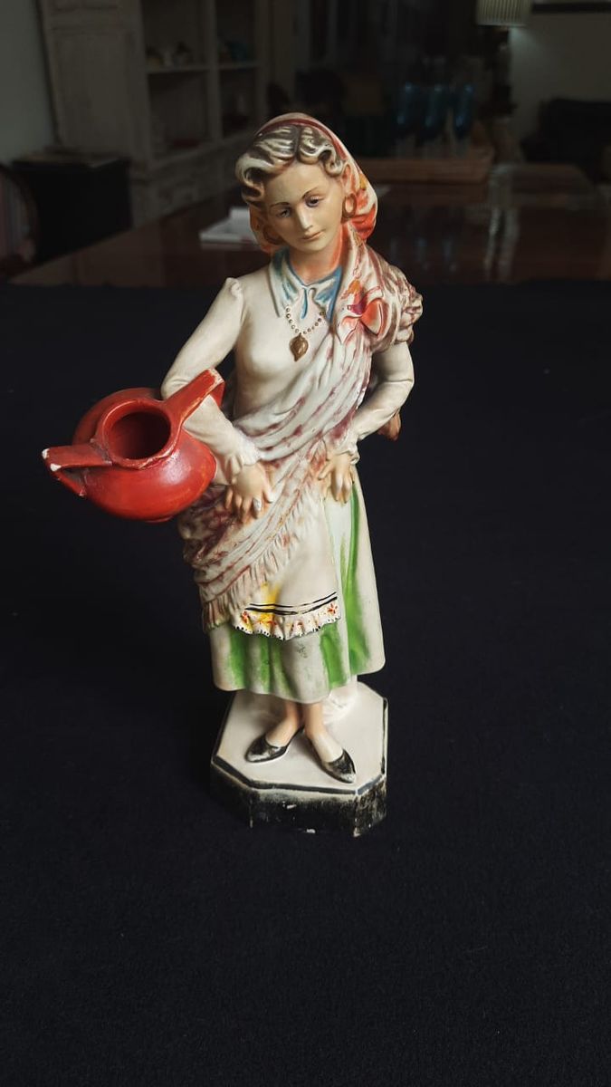 Porcelana Antiga Portuguesa / Bibelo Antigo para Colecionador / Peça ...