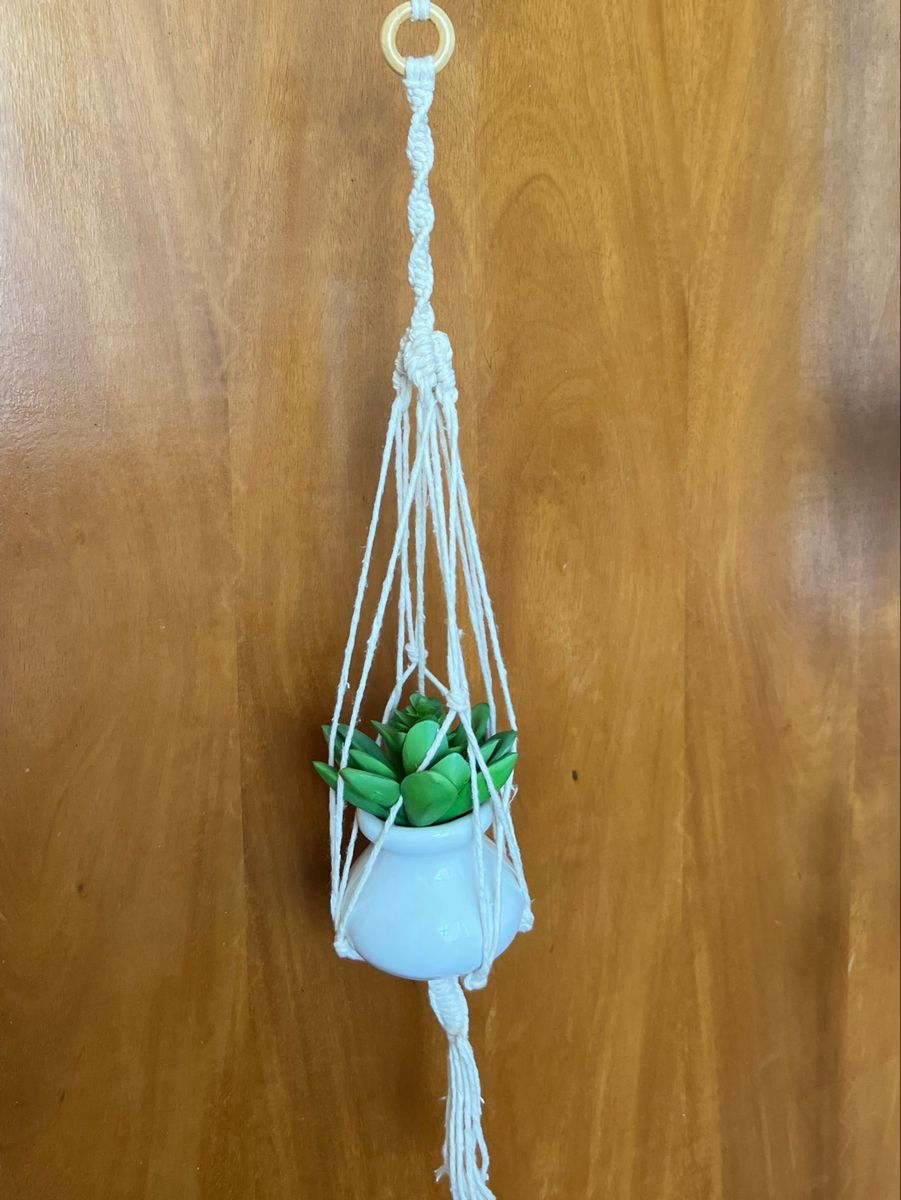 Porta Cachepô de Macramê | Item de Decoração Eu Q Fiz Nunca Usado ...