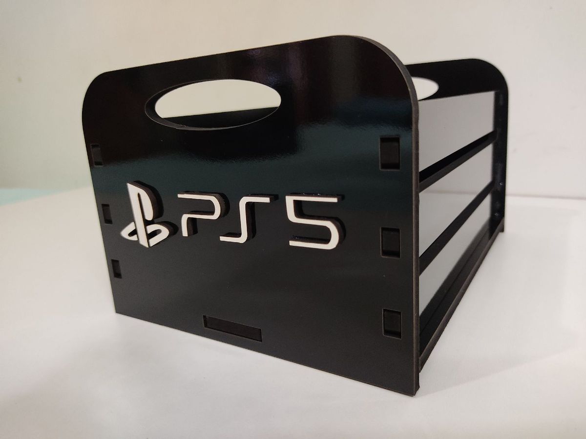 Porta Jogos, Case P Games em Mdf Personalizado Ps5 | Item de Decoração ...
