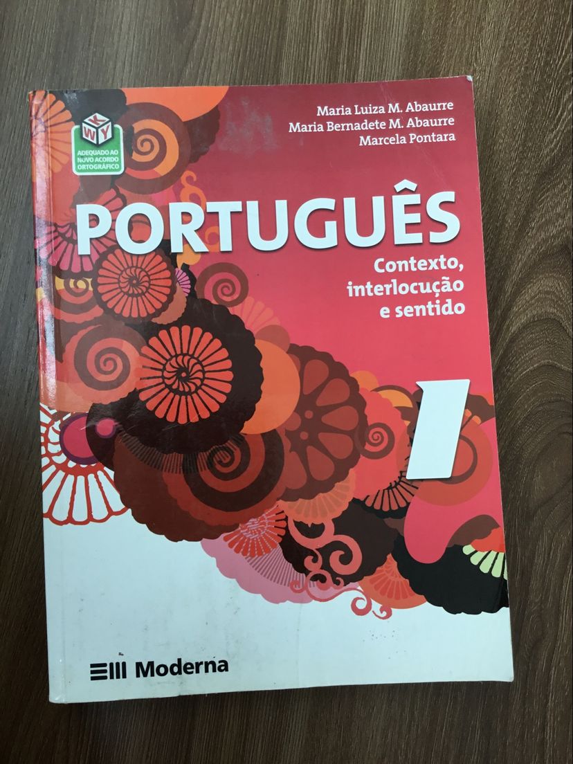Português - Contexto , Interlocução e Sentido - Vol. 1 Editora Moderna ...