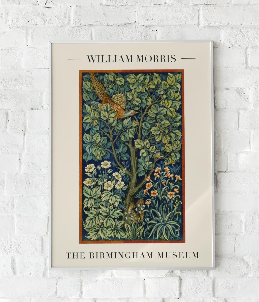 Poster Arte do Pavão, de William Morris | Item de Decoração Barbarela ...