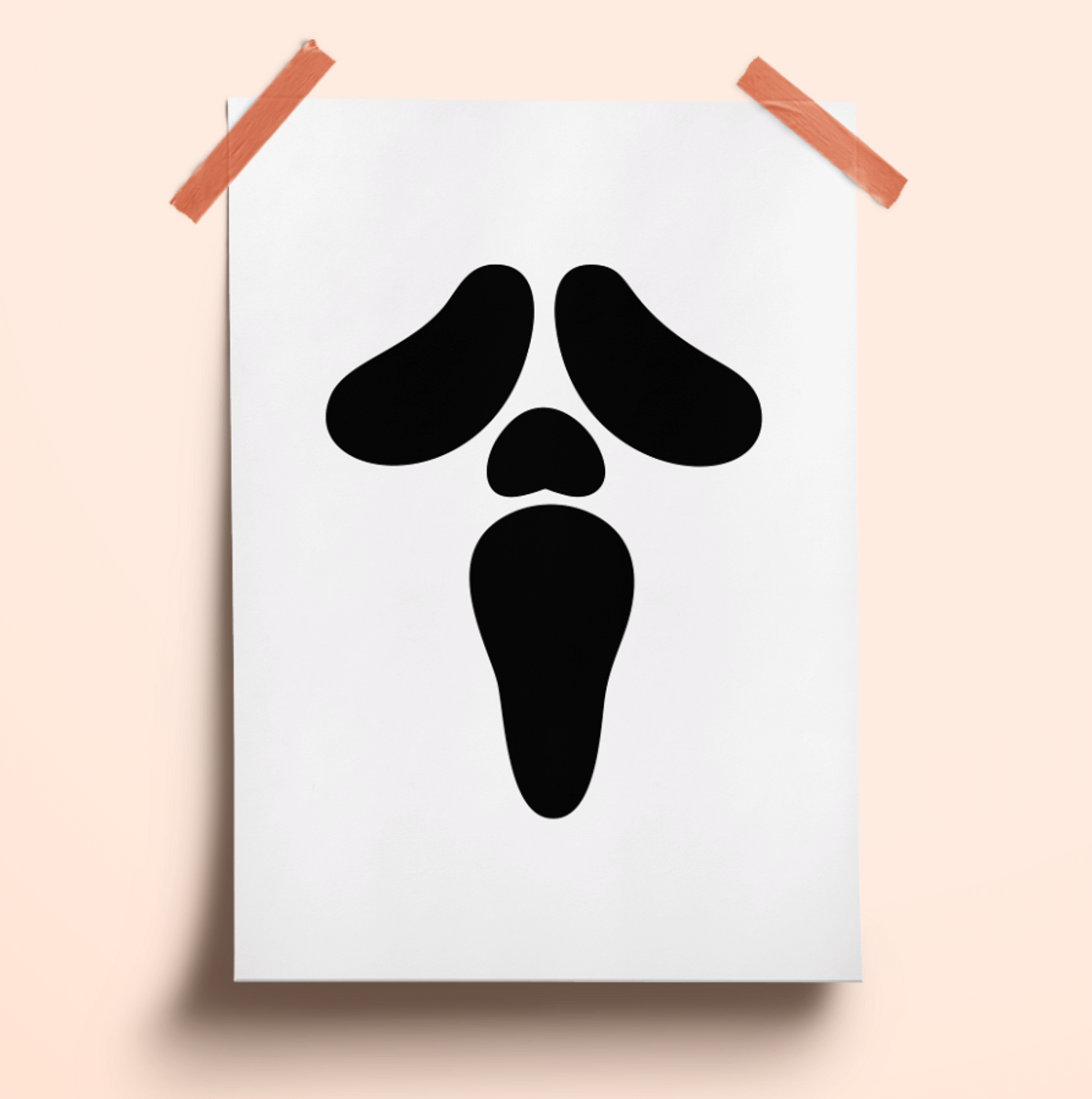 Pôster Ilustrativo Minimalista | Ghostface | Scream | Item de Decoração ...