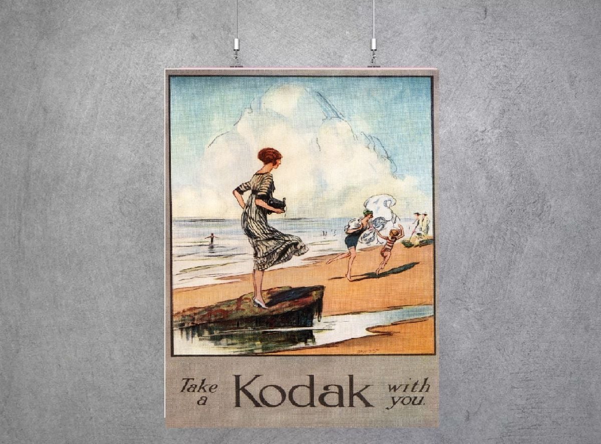 Pôster Reprodução Vintage Kodak | Item de Decoração Nunca Usado ...