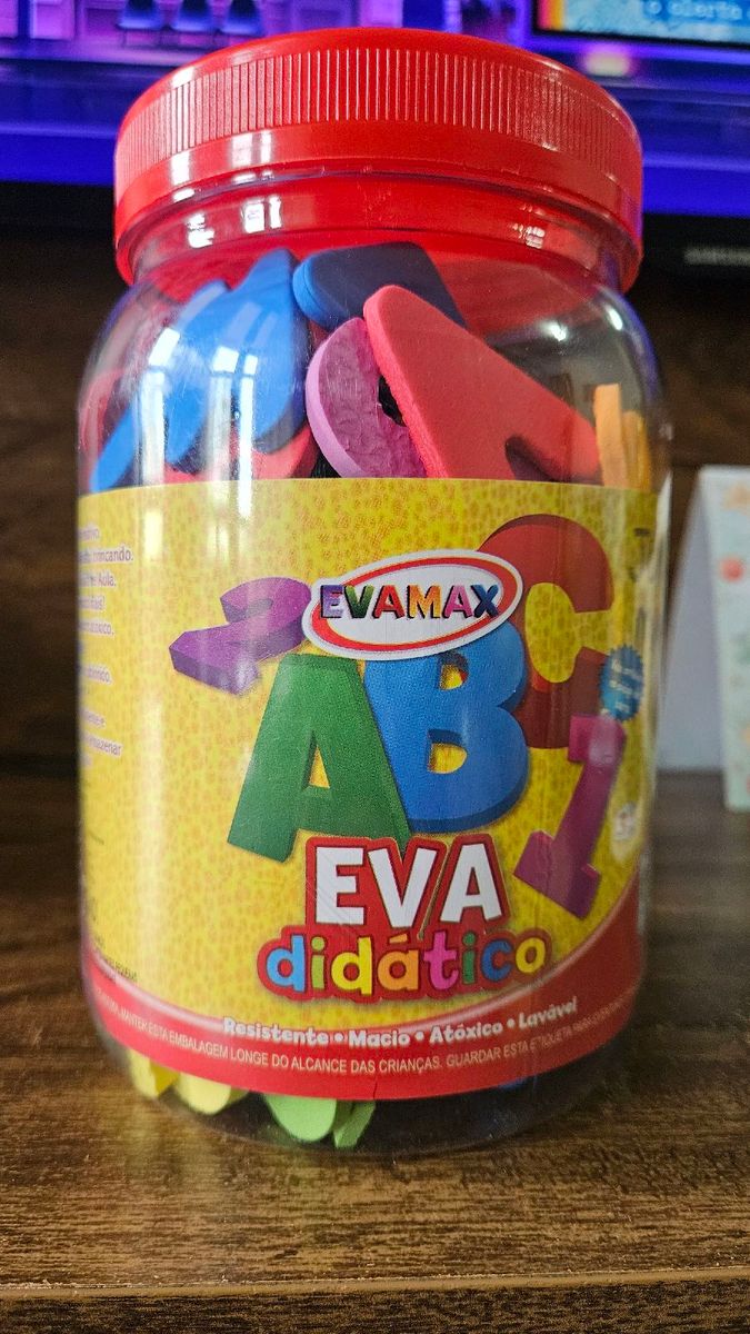 Pote Eva Didatico Alfabeto Completo Evamax | Livro Evamax Usado 131278717 | enjoei