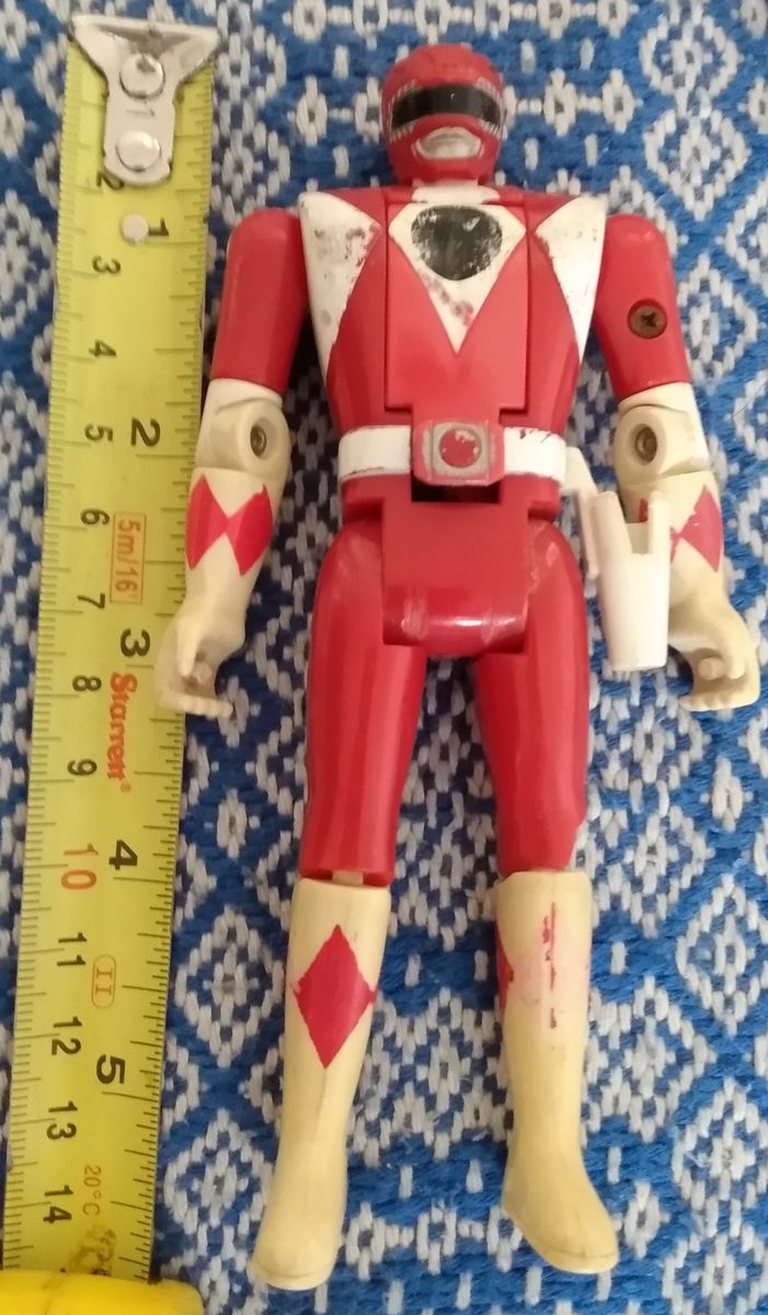 Power Rangers Vermelho Jason Vira Cabeça Bandai 1993 | Brinquedo para ...
