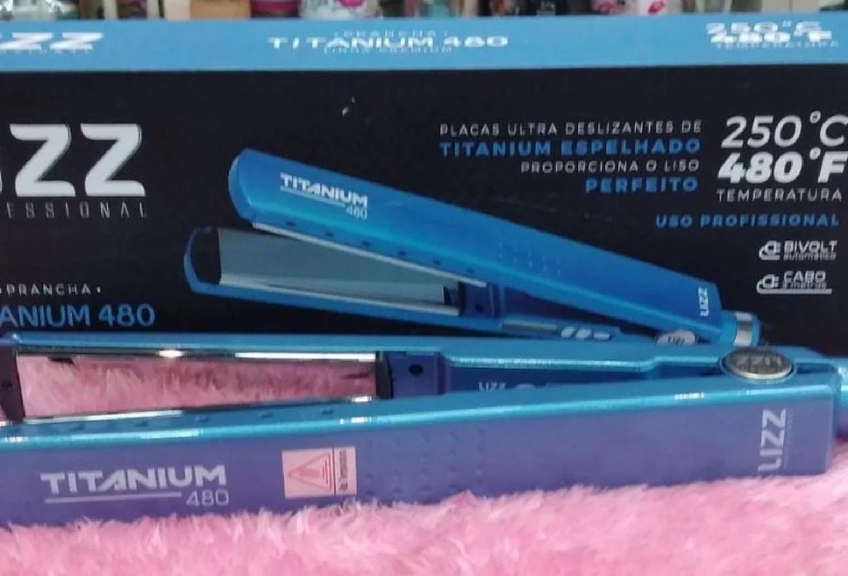 Prancha Profissional Titanium Lizz 480 F Bivolt | Produto p/ Cabelos ...