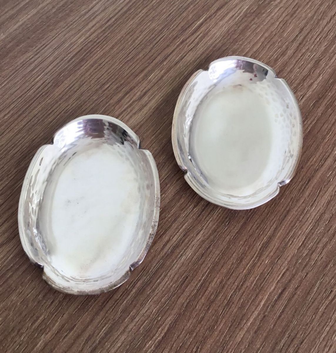 Pratinhos de Prata Peruana, Conjunto com 2 Pecas | Item de Decoração ...