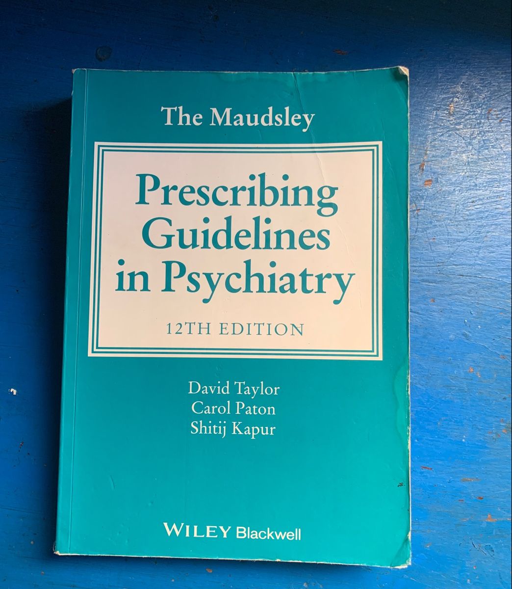 Prescribing Guidelines In Psychiatry 12th | Livro Usado 94024483 | enjoei