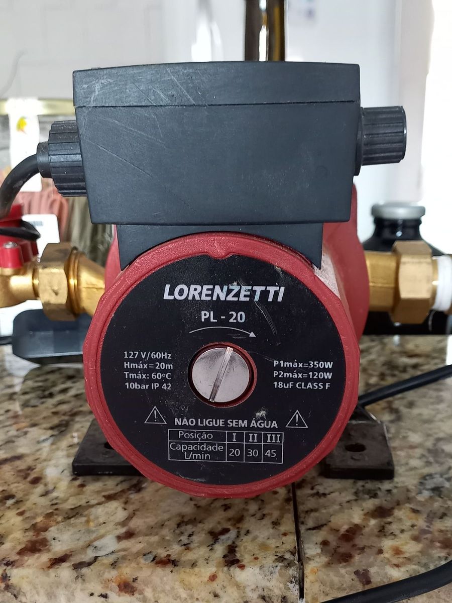 Pressurizador Lorenzetti Pl-20 127v | Móvel p/ Casa Lorenzetti Usado ...