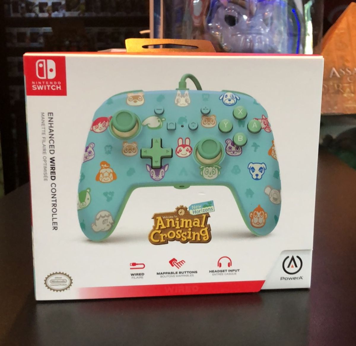 Pro Controle Nintendo Switch Enhanced Wired Controller Animal Crossing ...