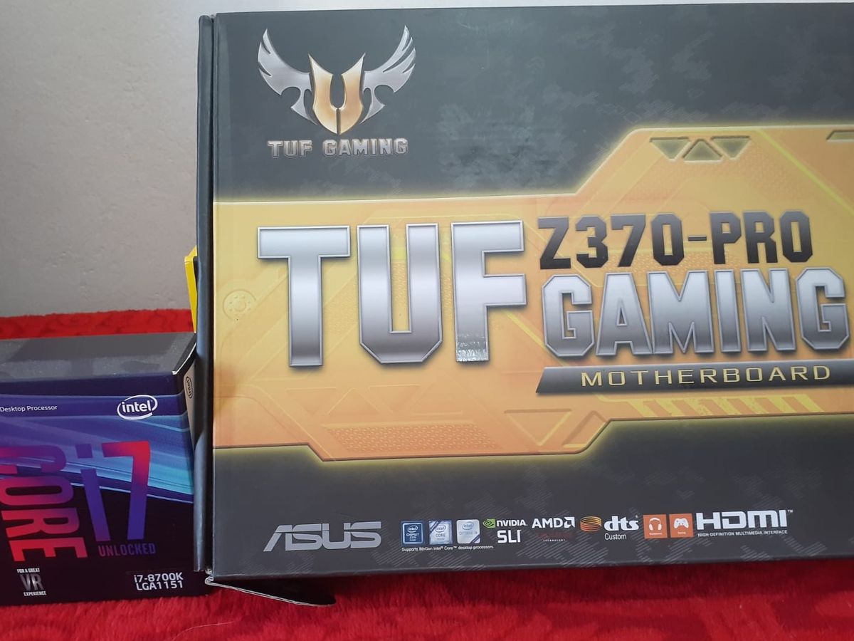 Processador I7 8700k + Placa Mãe Z370 Asus Tuf Gaming Pro | Computador Desktop Intel Usado ...