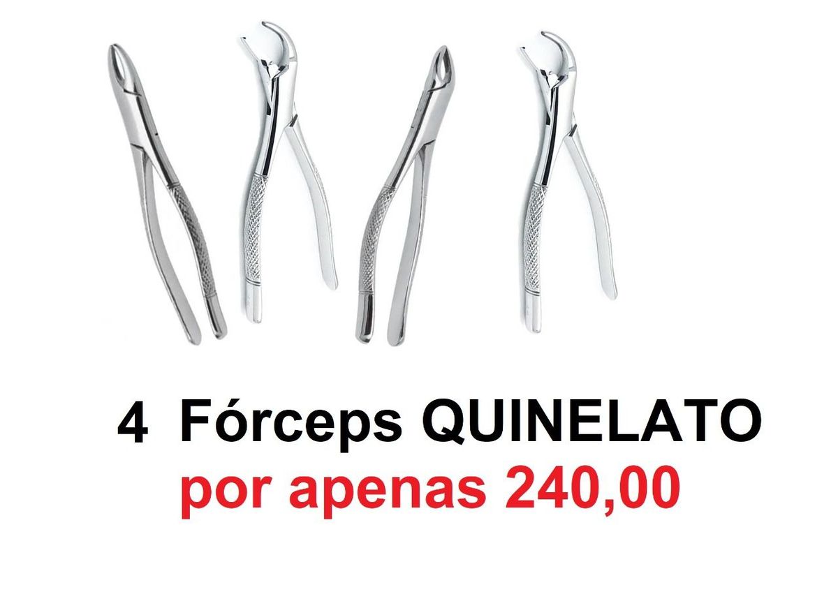 Promoção Especial Leve 4 Forceps Quinelato por 220,00 -odontologia ...