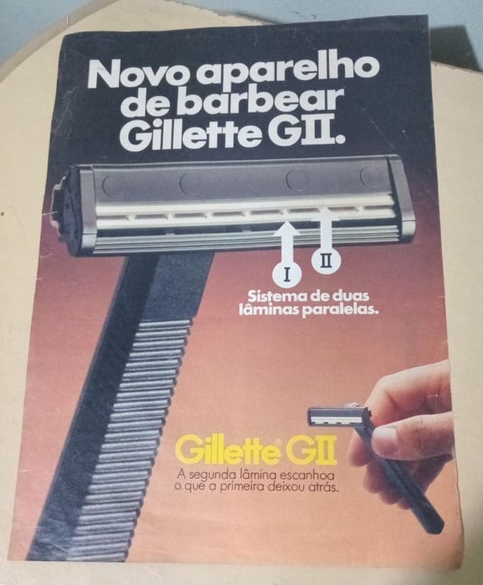 Propaganda Antiga Gillette Gii - Revista Manchete - 1978 | Produto ...