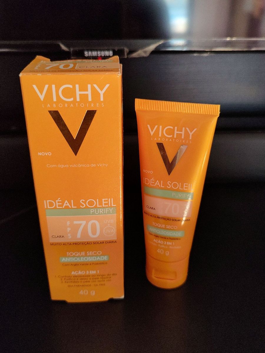Protetor Solar Vichy | Creme Masculino Vichy Fato Nunca Usado 76170041 ...