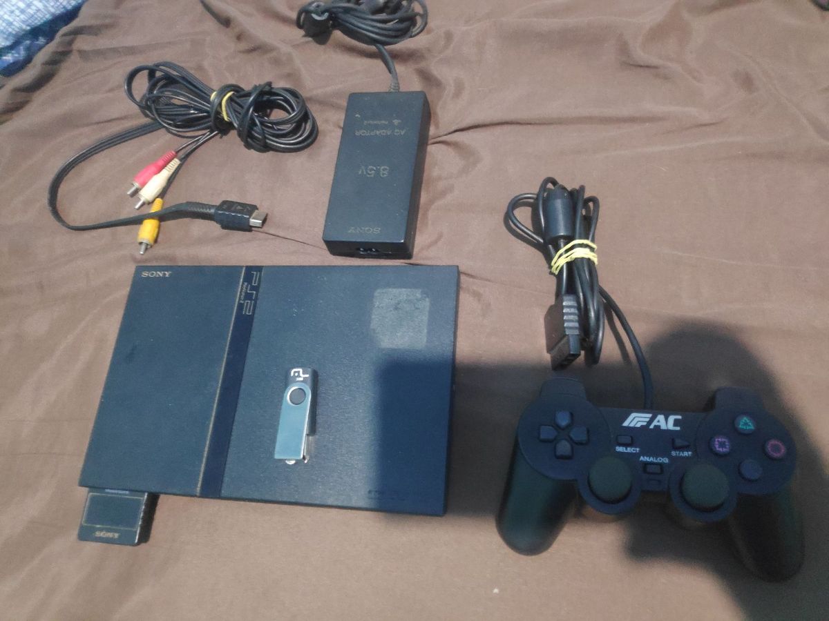 Ps2 com Sistema Opl | Console de Videogame Sony Playstation Usado ...