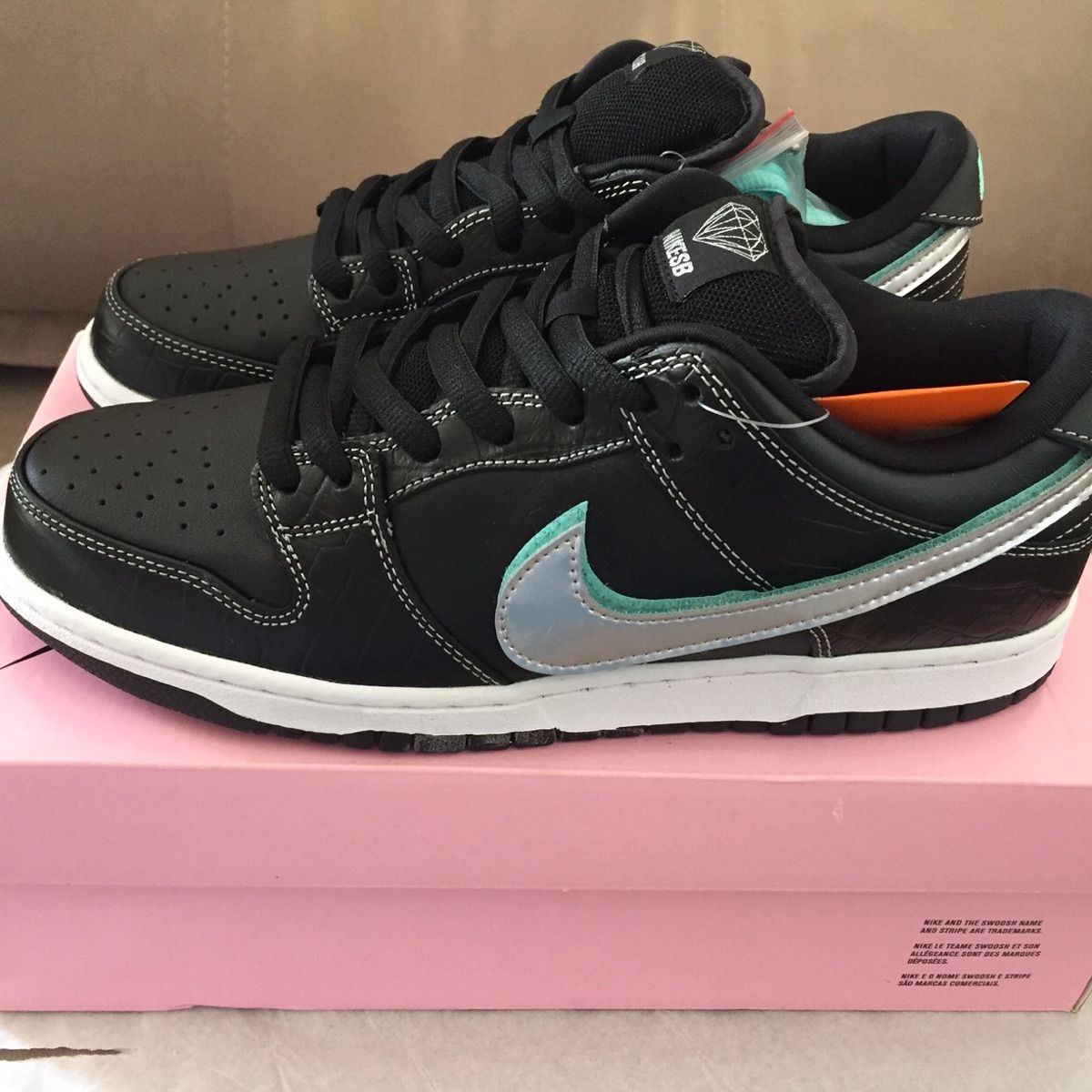 Nike Dunk Sb Low Diamond Supply 40 Raro | Nike Nunca Usado Nike Dunk Sb Low Diamond Supply 40 Raro | Nike Nunca Usado