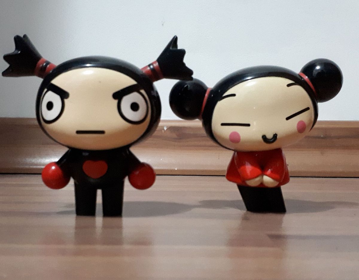 Pucca e Garu Bonequinhos Decoração Colecionáveis Super Fofo Cute Kawaii ...