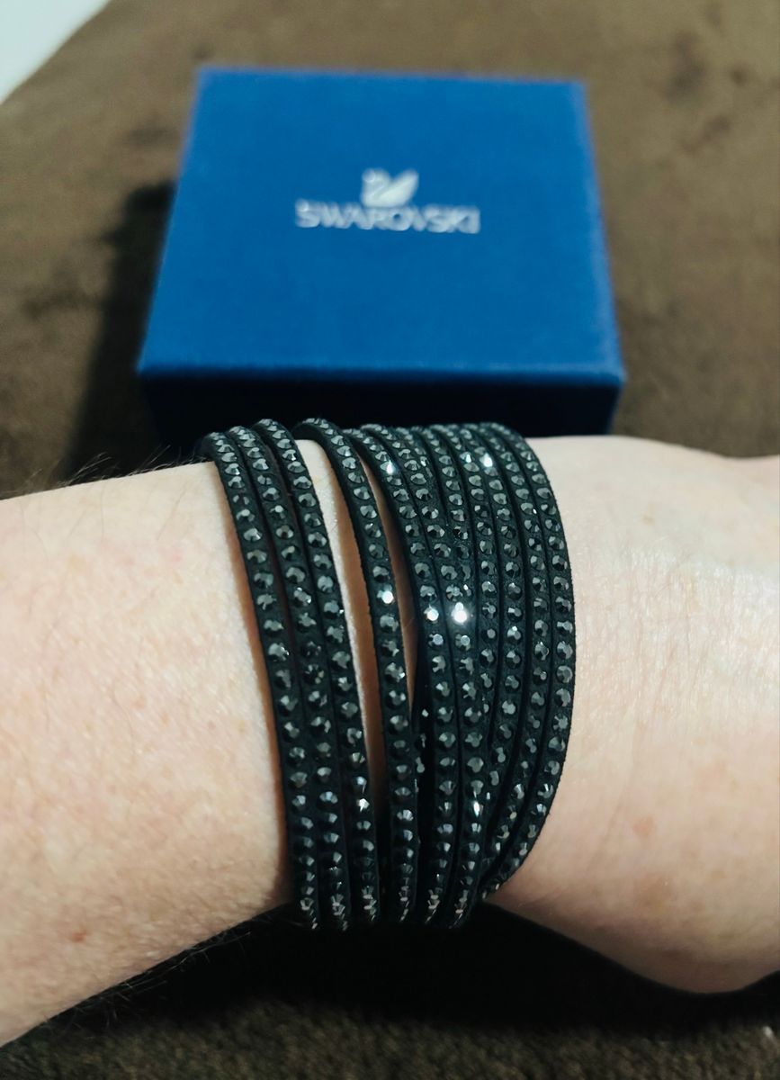 Pulseira Slake Swarovski Original | Jóia Feminina Swarovski Usado ...