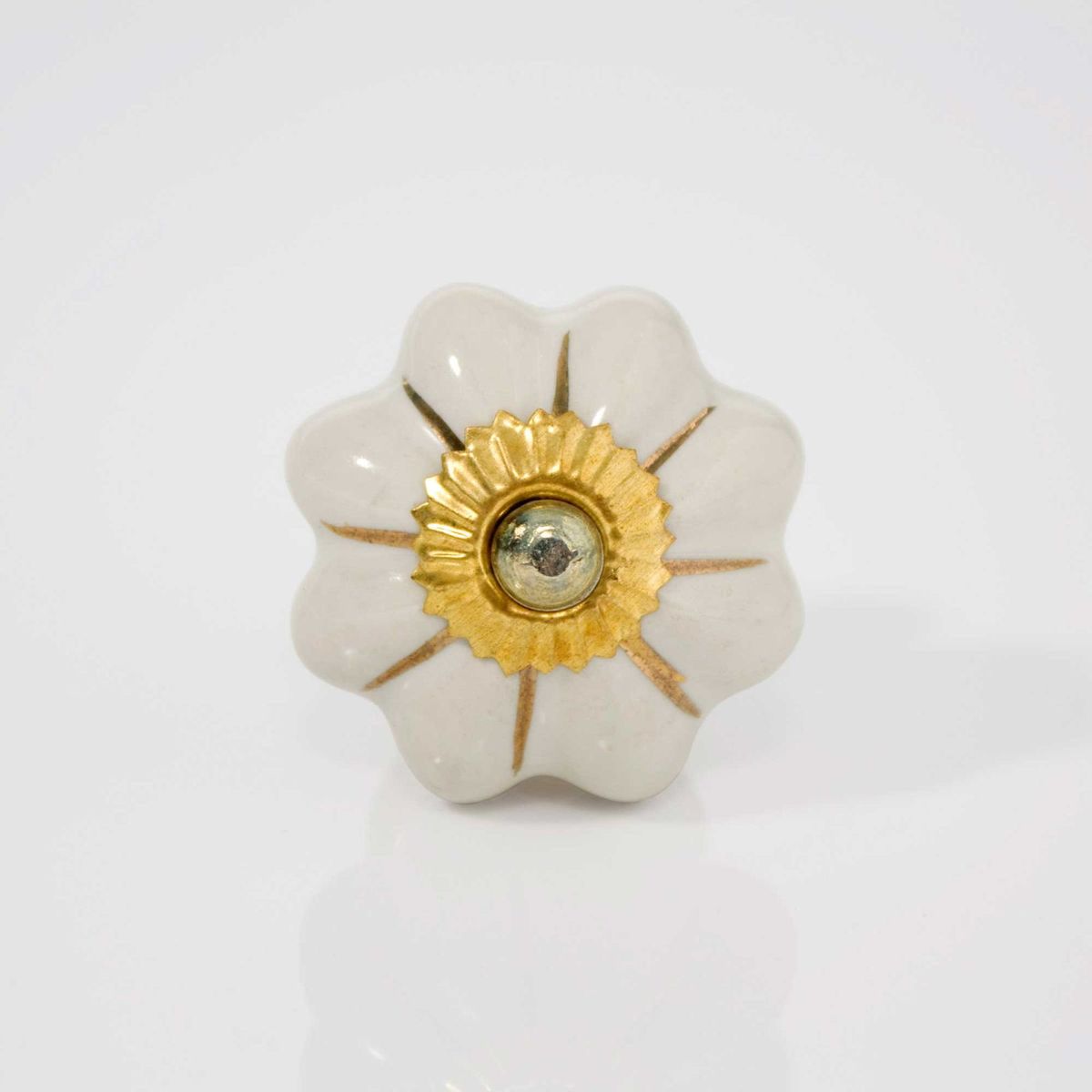 Puxador Porcelana Linhas Ouro | Item de Decoração Nunca Usado 13596990 ...