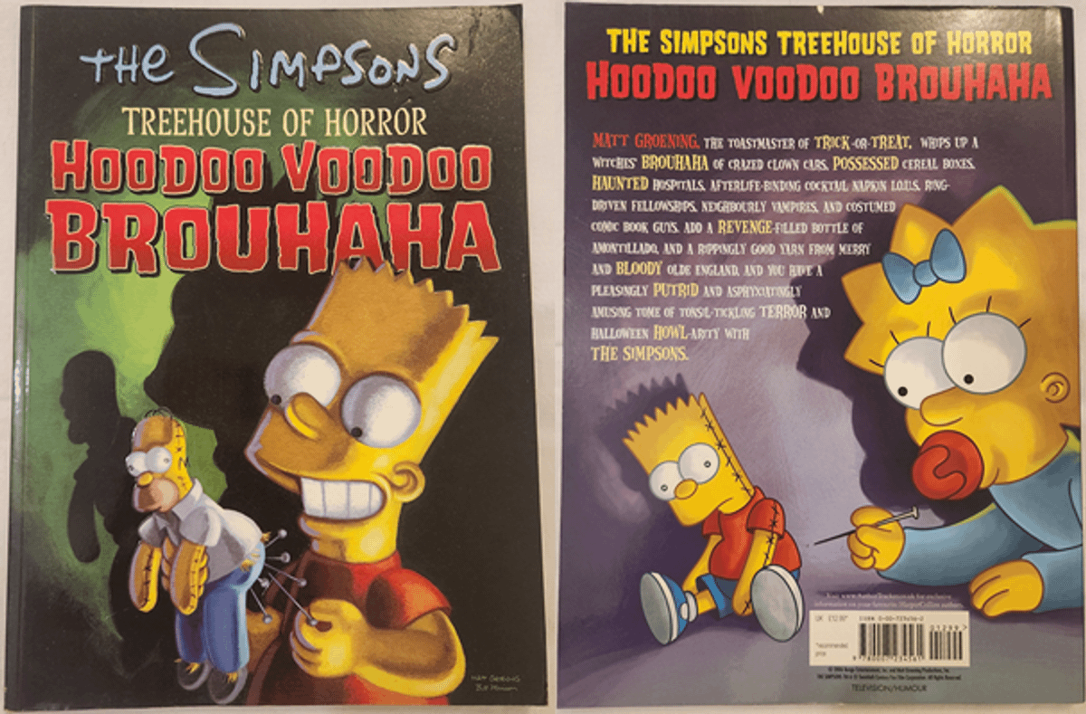 Quadrinho The Simpsons Treehouse Of Horror Hoodoo Voodoo Brouhaha ...