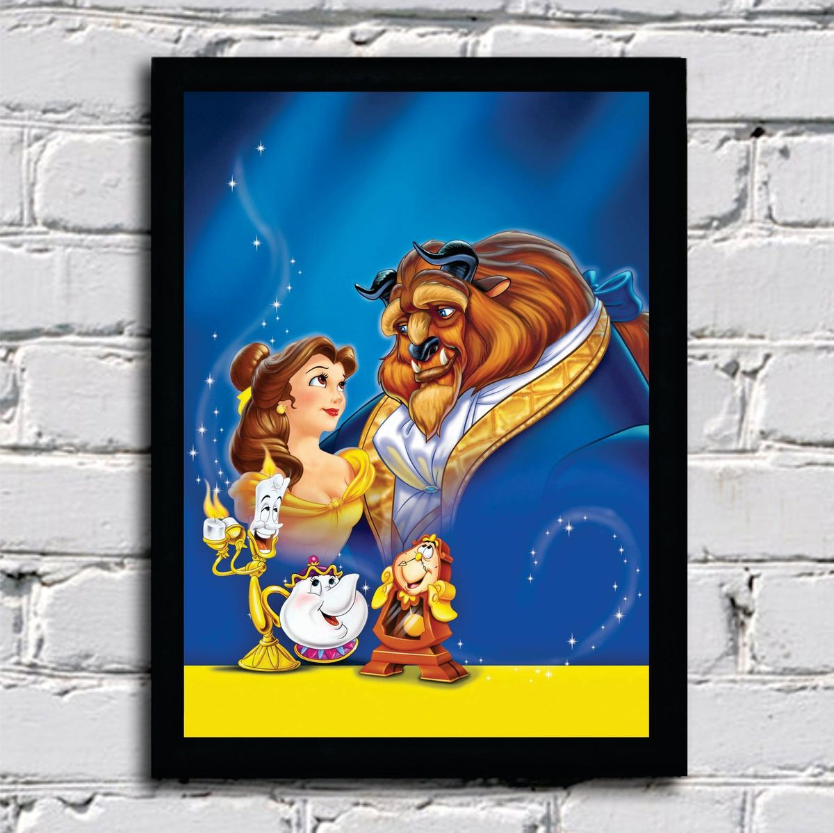 Quadro A Bela E A Fera Item De Decoração Moldposter Nunca Usado