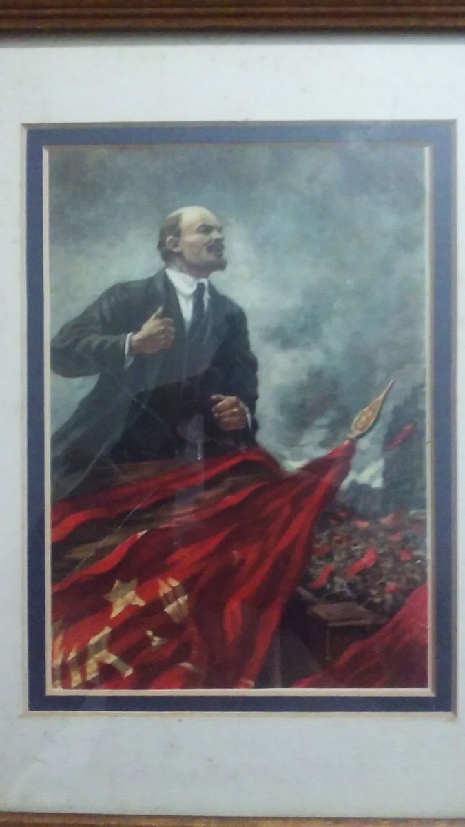 Quadro Antigo - Lenin - Líder da Rússia Soviética | Produto Vintage e ...