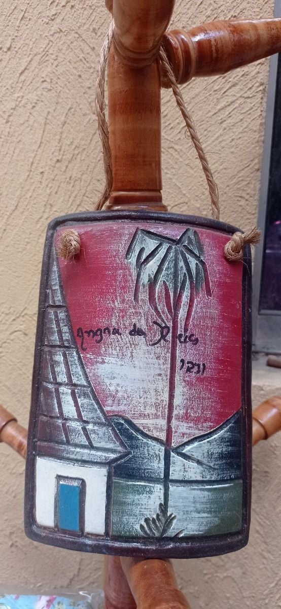 Quadro Barro de Pendurar Angra | Item de Decoração Artesanal Usado ...