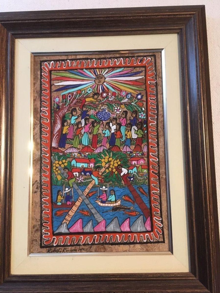 Quadro de Rodolfo Ramon Lopez Pintor Mexicano | Item de Decoração ...