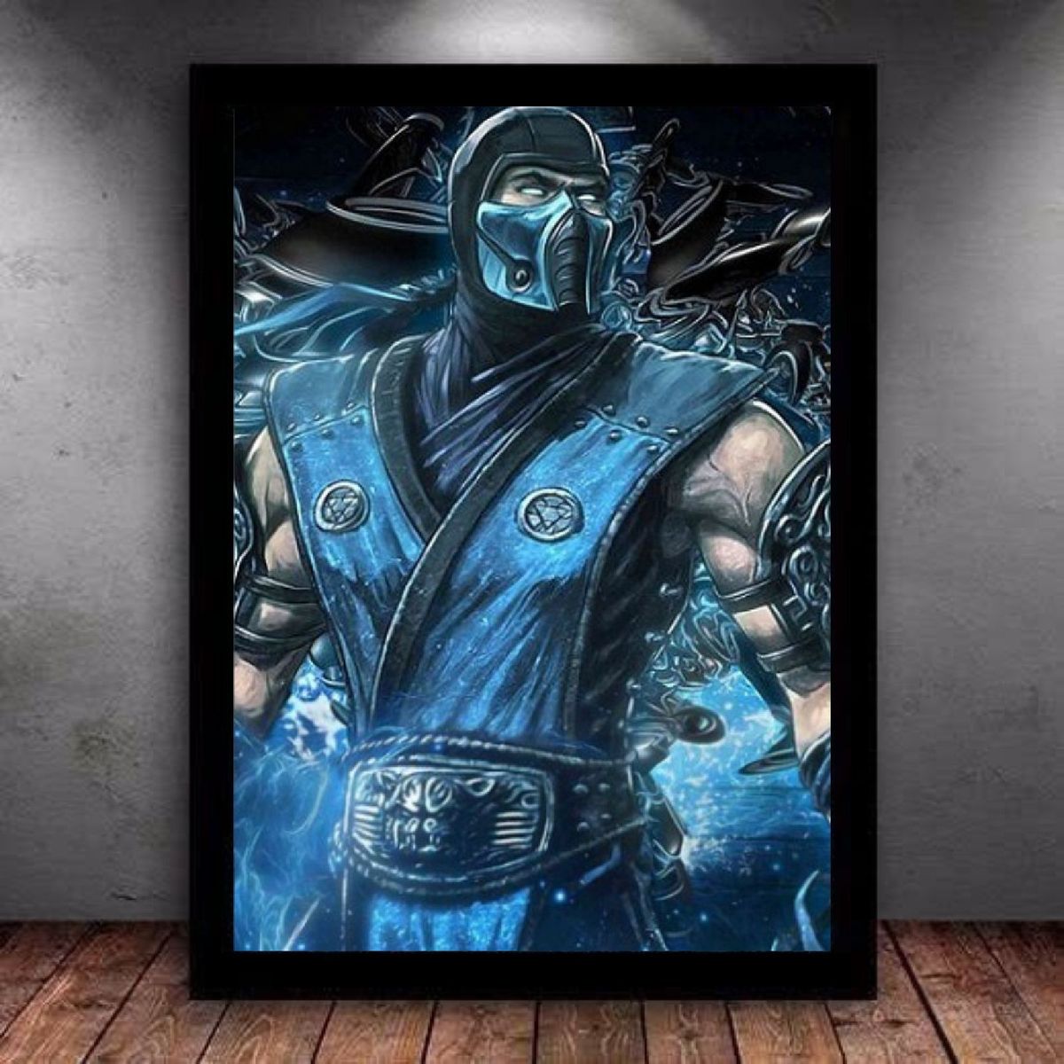 Quadro Decorativo Sub Zero Mortal Kombat | Item de Decoração Decora ...
