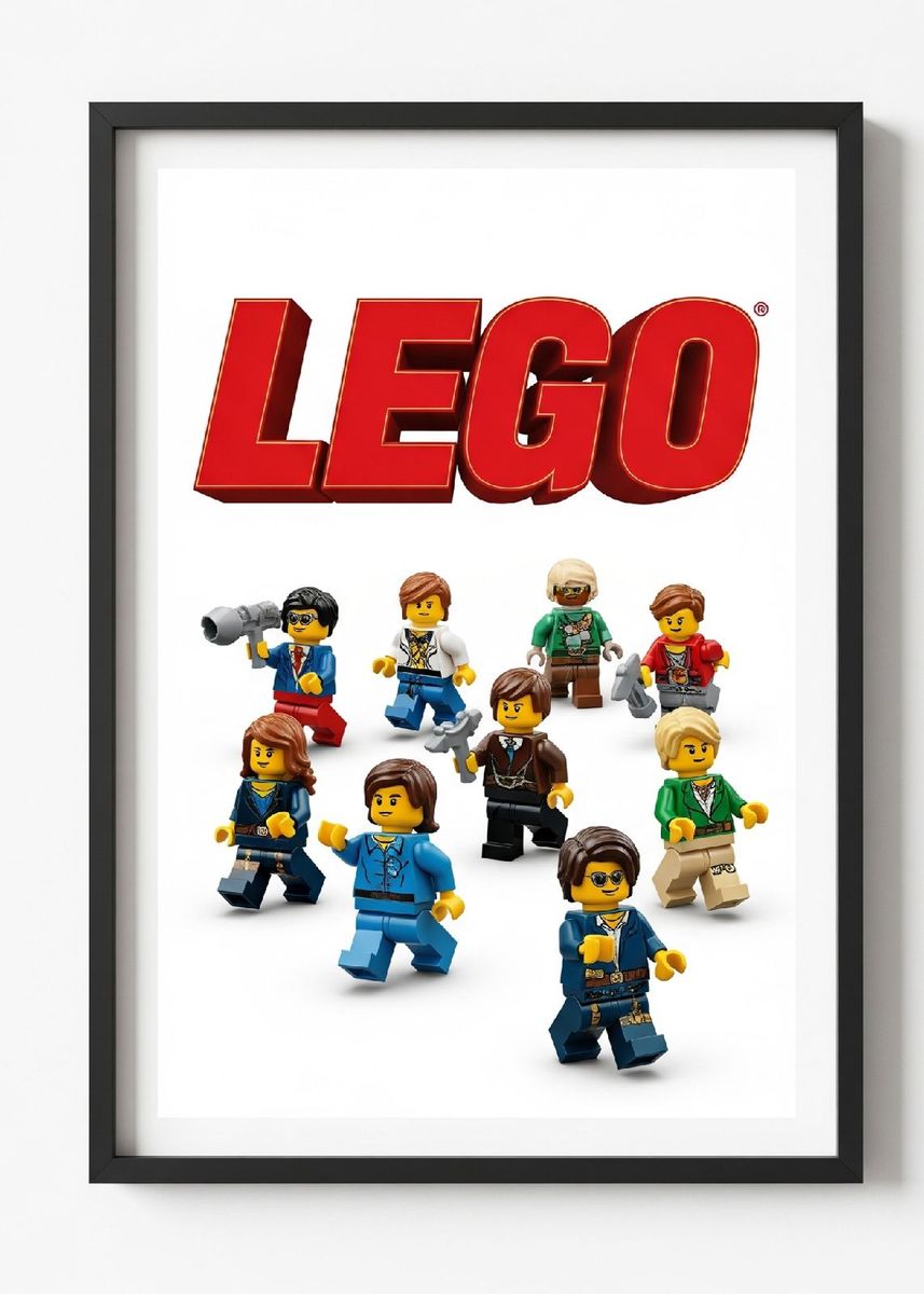 Quadro Exclusivo em Homenagem a Lego/quadro Artesanal/criação Artística ...