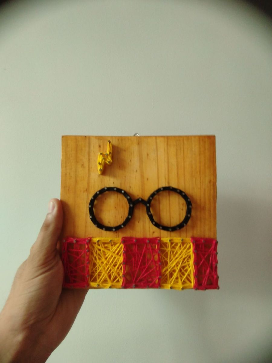Quadro Harry Potter - String Art | Item de Decoração Quadro Linha Nunca ...