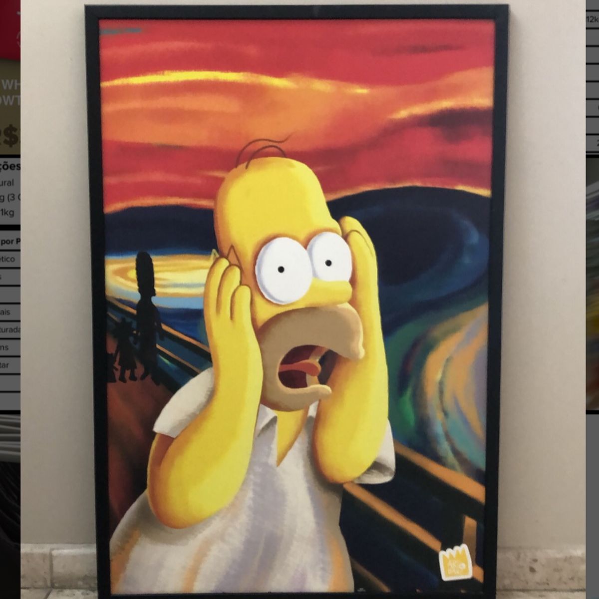 Quadro Homer Simpson O Grito | Item de Decoração Usado 76132506 | enjoei Quadro Homer Simpson O Grito | Item de Decoração Usado 76132506 | enjoei