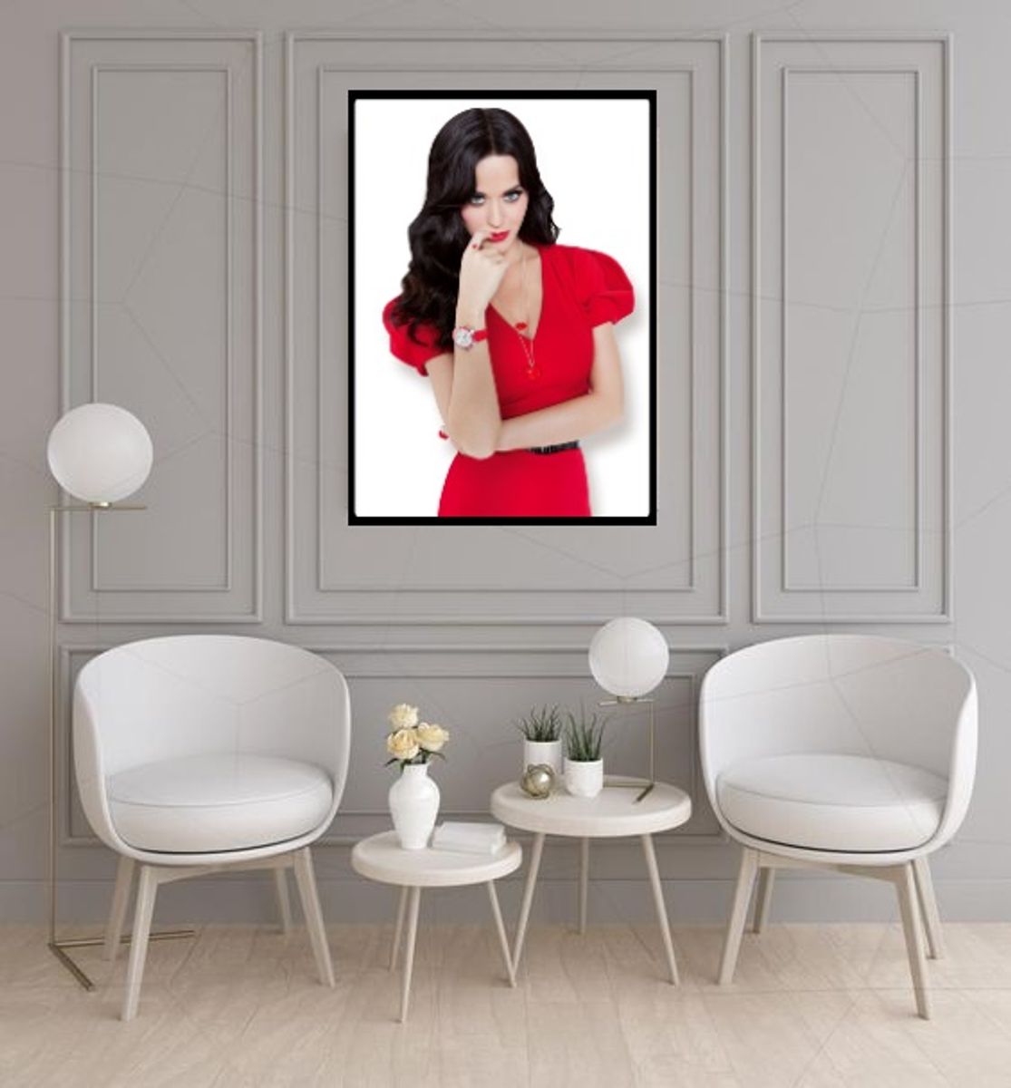 Quadro Katy Perry Tamanho A3 com Moldura | Item de Decoração Nunca ...