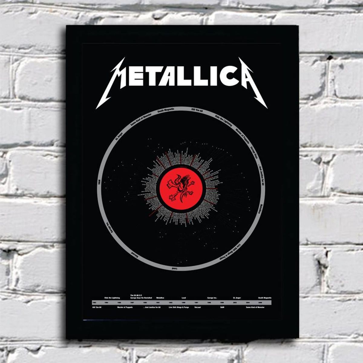 Quadro Metallica Item De Decoração Moldposter Nunca Usado 1961159