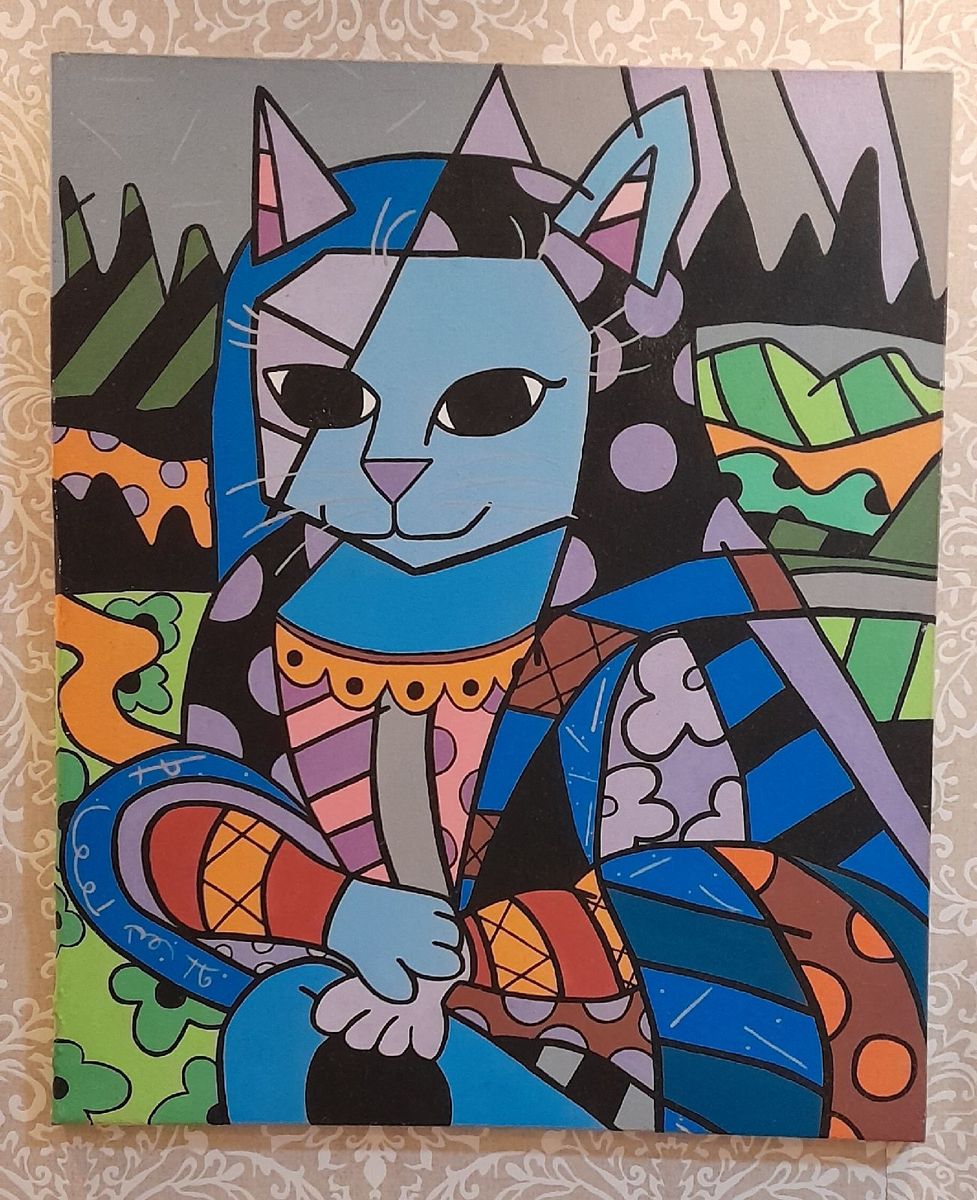 Quadro Monacat, Romero Britto, 50x60 | Item de Decoração Usado 80926095 ...