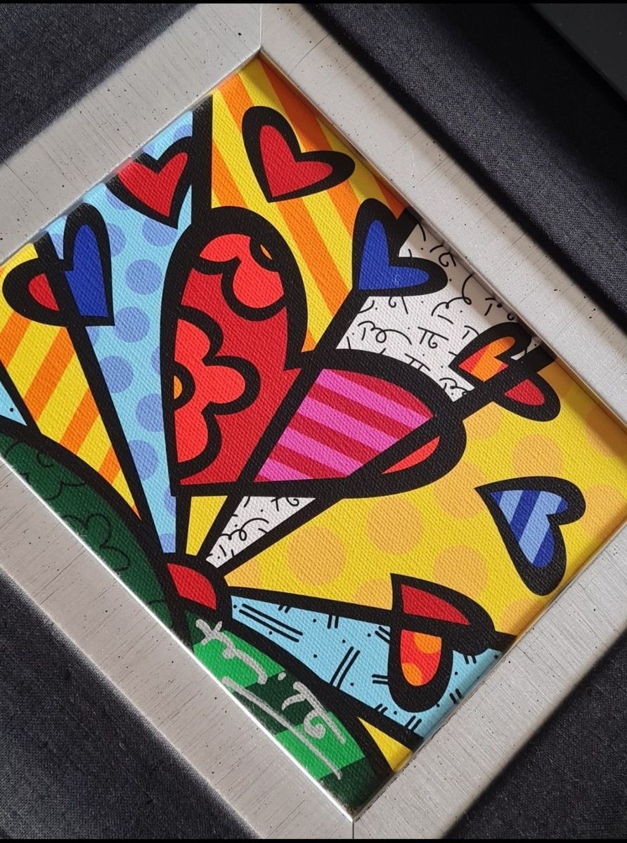 Quadro (new Day) Original Romero Britto com Certificado | Item de ...