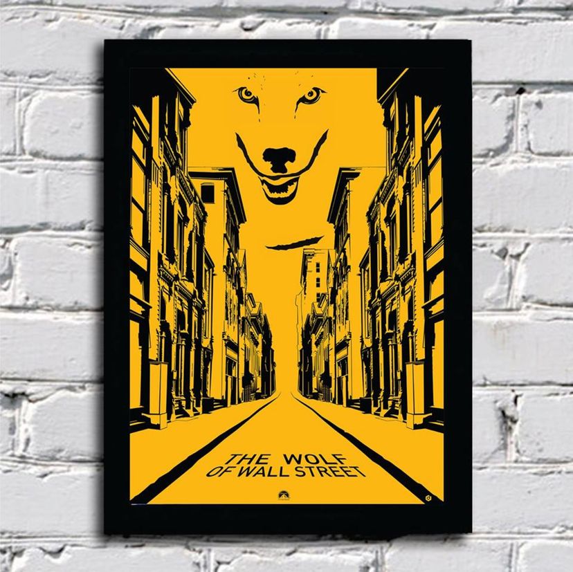 Quadro O Lobo De Wall Street Item De Decoração Moldposter Nunca Usado