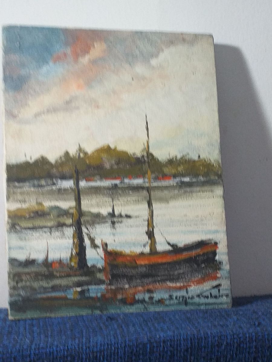 Quadro Óleo sobre Tela Original. Artista Sergio Pinheiro | Item de ...