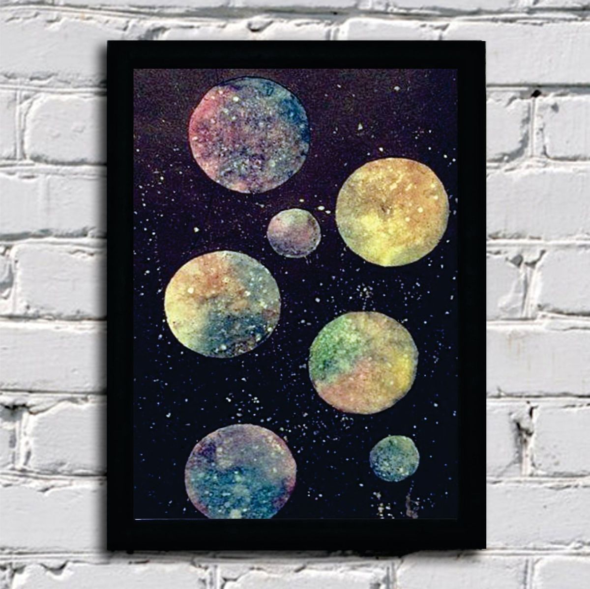 Quadro Planetas Item De Decoração Moldposter Nunca Usado 12691156