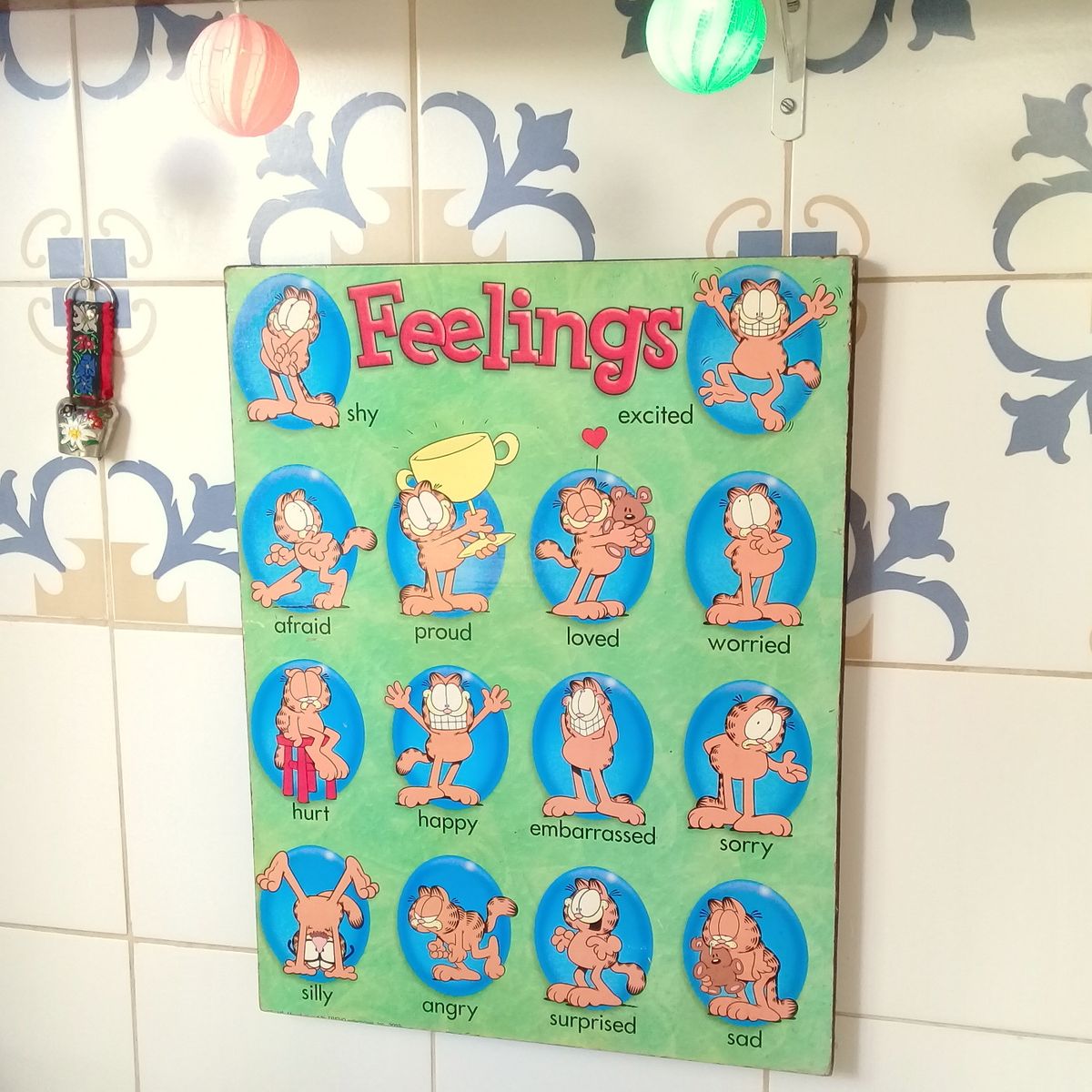 Quadro Poster do Garfield "feelings" | Produto Vintage e Retro Garfield ...